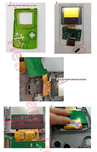 RGRS Nintendo Game Boy Color Backlight Mod Kit with Glass Screen Lens [video game]