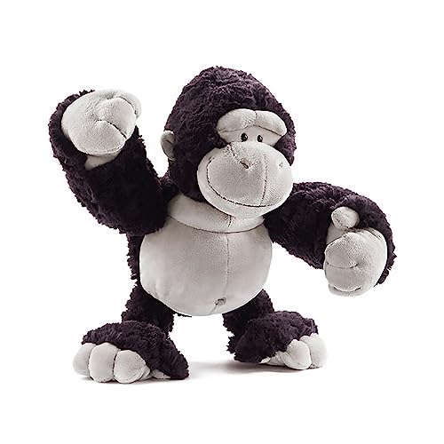 LRUNTEC Cute Plush Gorilla Stuffed Animal, Kawaii Forest Soft Animals Themed Cuddle Doll for Children - 10 inch