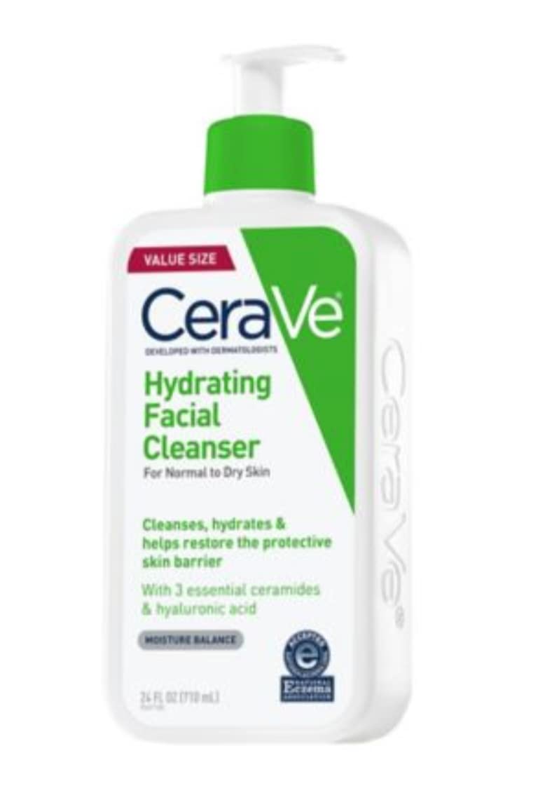 CeraVe Hydrating Facial Cleanser, 24 oz, For Normal to Dry Skin