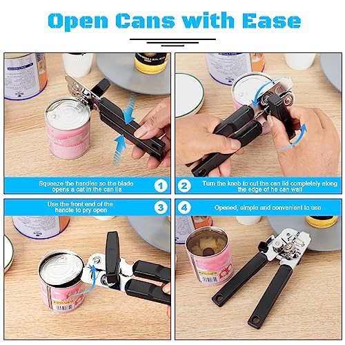 Can Opener Professional Stainless Steel Manual Food-safe Good Grips with Built-in Bottle Opener
