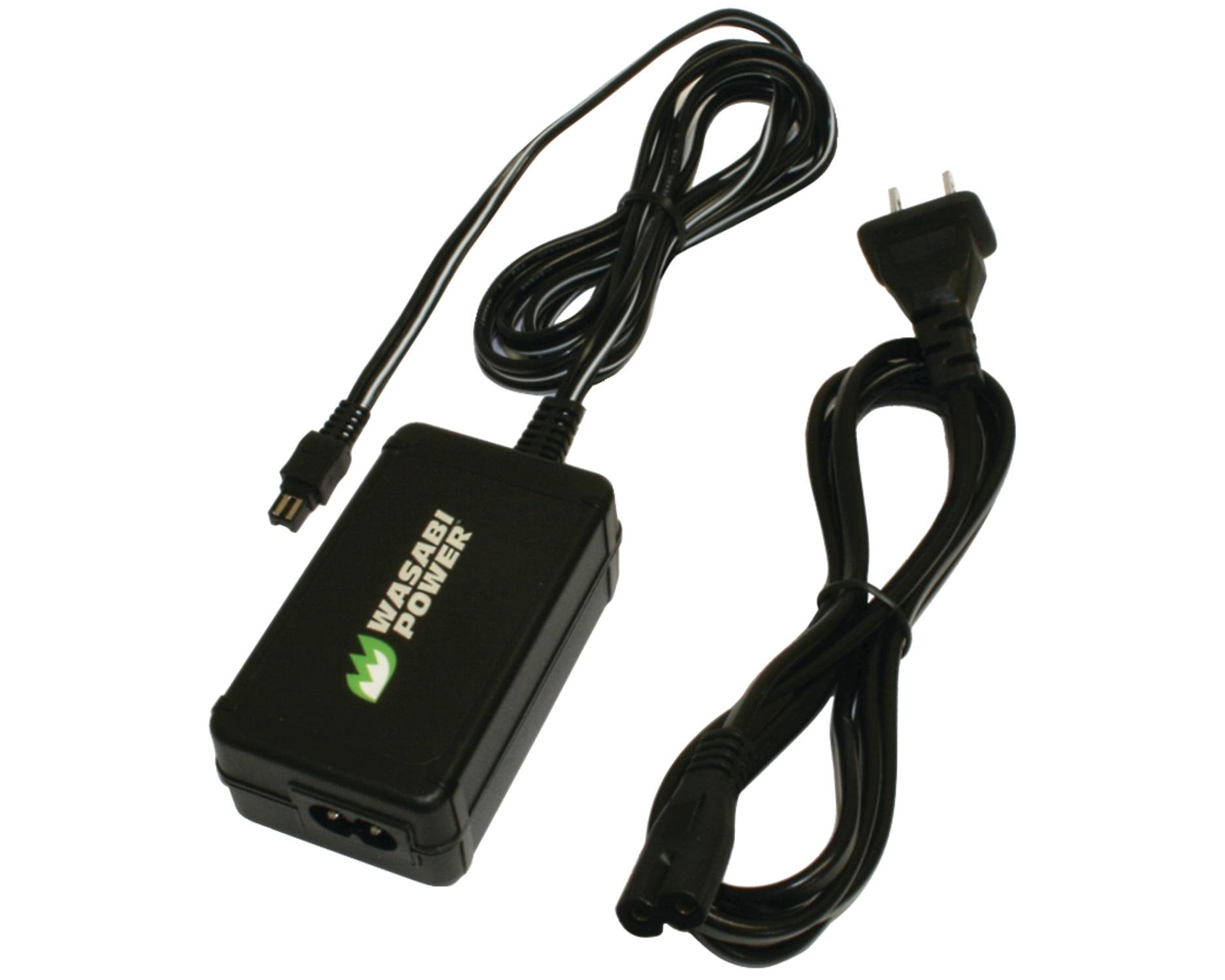 Wasabi Power AC Adapter for Sony AC-L200, AC-L200C, AC-L25, AC-L25A, AC-L25B, AC-L25C and Sony Handycam DCR-DVD7, DCR-DVD105, DCR-DVD108, DCR-DVD203, DCR-DVD205, DCR-DVD305, DCR-DVD308, DCR-HC20, DCR-HC21, DCR-HC26, DCR-HC28, DCR-HC30, DCR-HC32, DCR-HC36,
