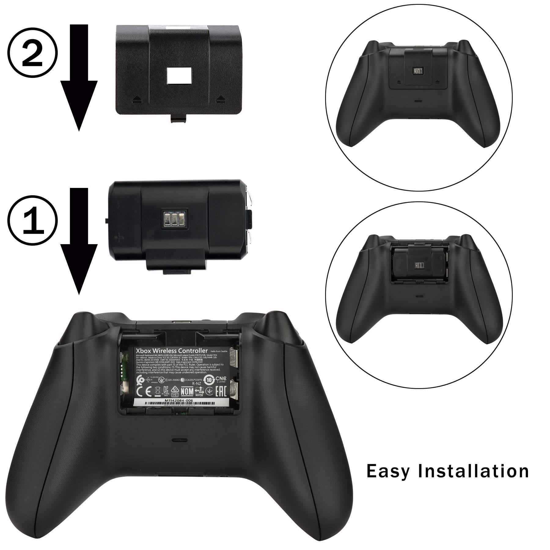 Controller Charger for Xbox Series X S - Dual Controller Charger Kit Compatible with Xbox Series X/Series S/One/One X/One S Elite