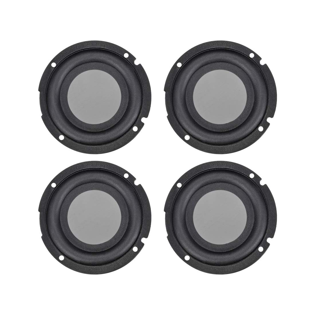 uxcell 4Pcs 2 Inches 57mm Bass Speaker Passive Radiator Auxiliary Rubber Vibration Plate Subwoofer DIY Repair