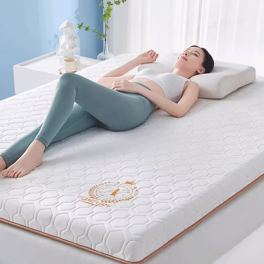 HhYyLr pallet bed Single Roll-up Mattress Breathable Tatami Memory Foam Mattress King Size Foldable Mattress Can Be Used in All Seasons (Color : Gray, Size : 180cm*200cm)
