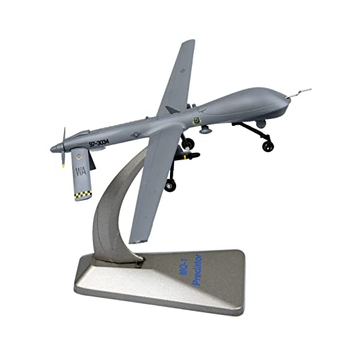 NUOTIE MQ-1B Predator Drone 1/72 Metal Airplane Model Kits with Stand CAFB 432nd Wing DieCast Alloy Fighter Model Pre-Build Military Aircraft Collection for Display or Gift