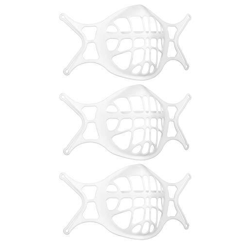 FZAI 3D_Mask_ Bracket Silicone_Mask_Bracket Face Bracke, Face_masks_Inner Support Frame Protect Nose and Mouth,Reusable Nose Breathing Smoothly,plus 1PCS Door Opener