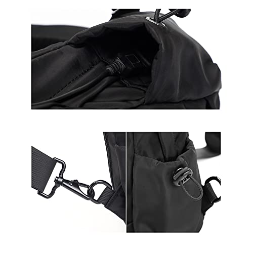 Honebear Crossbody Sling Backpack Sling Bag Sling Crossbody Backpack Shoulder Bag for Men Women, Lightweight One Strap Backpack Sling Bag