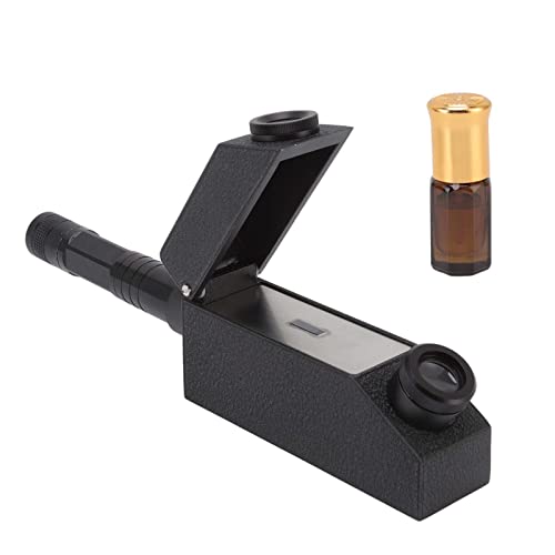 Fafeicy Portable Refractometer, 1.30 to 1.81 Quick Identification High Accuracy Refractometer Kit for Measuring The Refractive Index Jewelry Test Tool