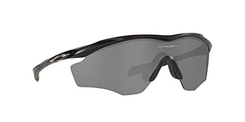 Oakley Men's OO9343 M2 Frame XL Rectangular Sunglasses, Matte Black/Prizm Black Polarized, 45 mm