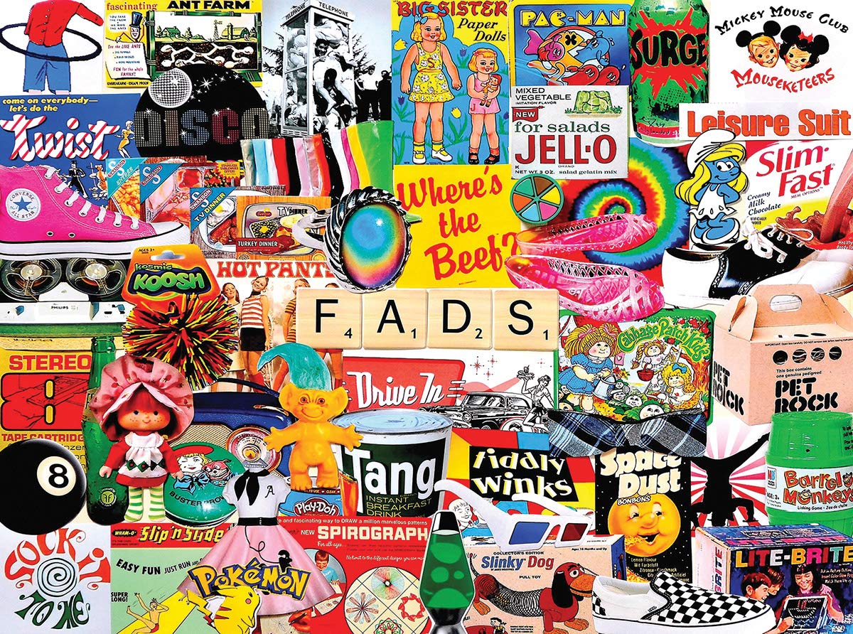 White Mountain Puzzles Fads - 1000 Piece Jigsaw Puzzle
