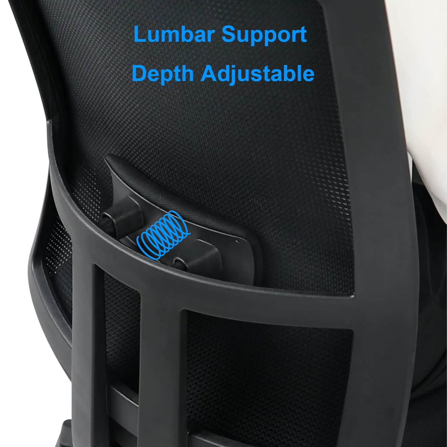 CHAIRLIN Ergonomic Mesh Mid-Back Home Office Computer Task Chair with Lumbar Support and Height Adjustable Armrest Supports up to 350 LB of Weight