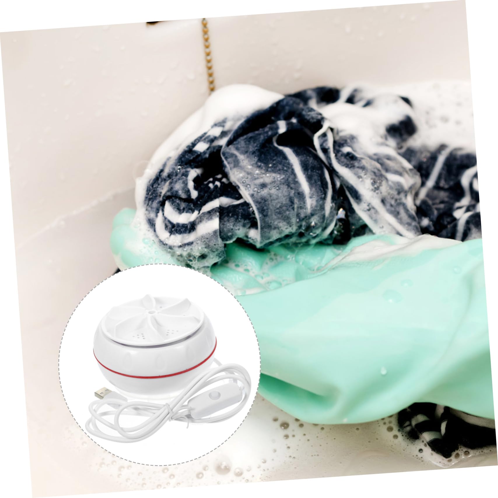 CRILSTYLEO portable wash machine portable mini washing machine washing machine mini small washing machine portable mini laundry machine sink washing machine abs white washer turbine