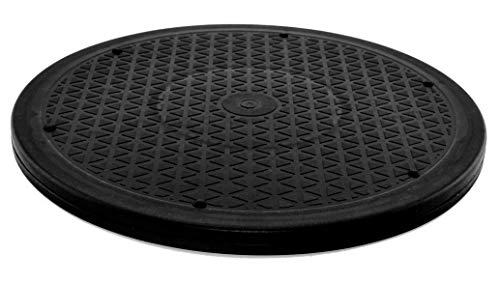 SAMYO Multi-use Heavy Duty 360° Rotating Swivel Stand Turntable with Steel Ball Bearings for Big Screen TV Computer Monitor Lazy Susan (12 Inches)