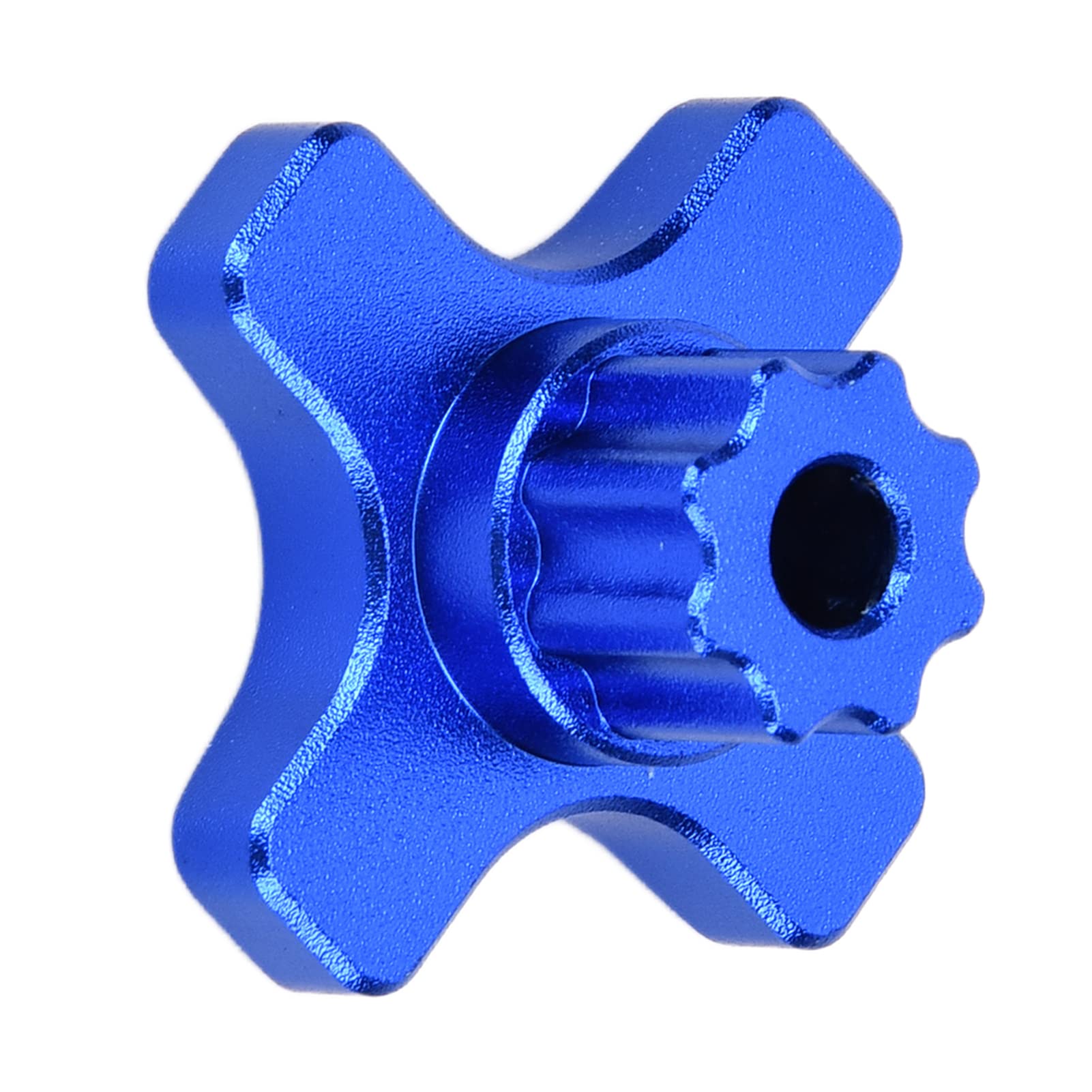 CHICIRIS Crank Cover Wrench, Anodic Oxidation Strong Texture Bicycle Crank Installation Tool Matte and Polished High Strength Blue for Road Bicycle