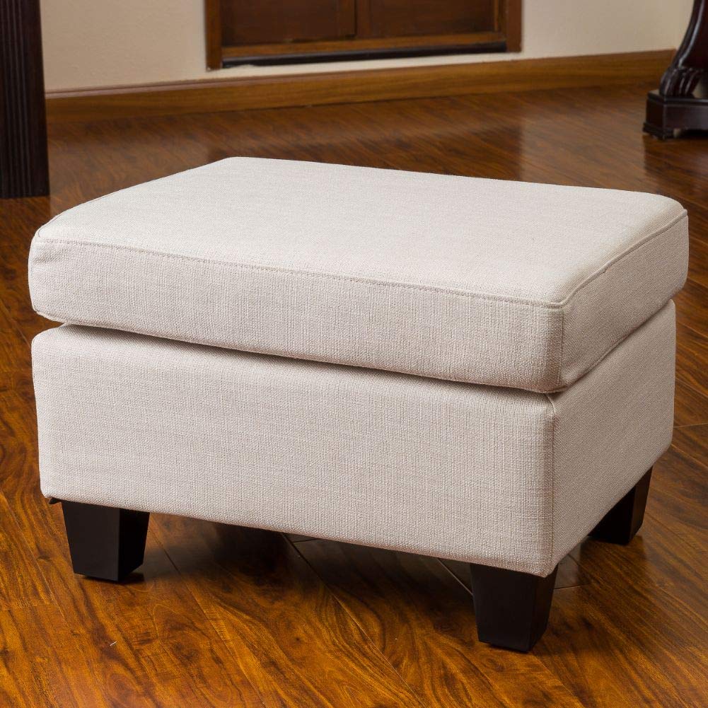 Christopher Knight Home Cecilia Swivel Chair with Loose Cover Rosella Fabric Ottoman