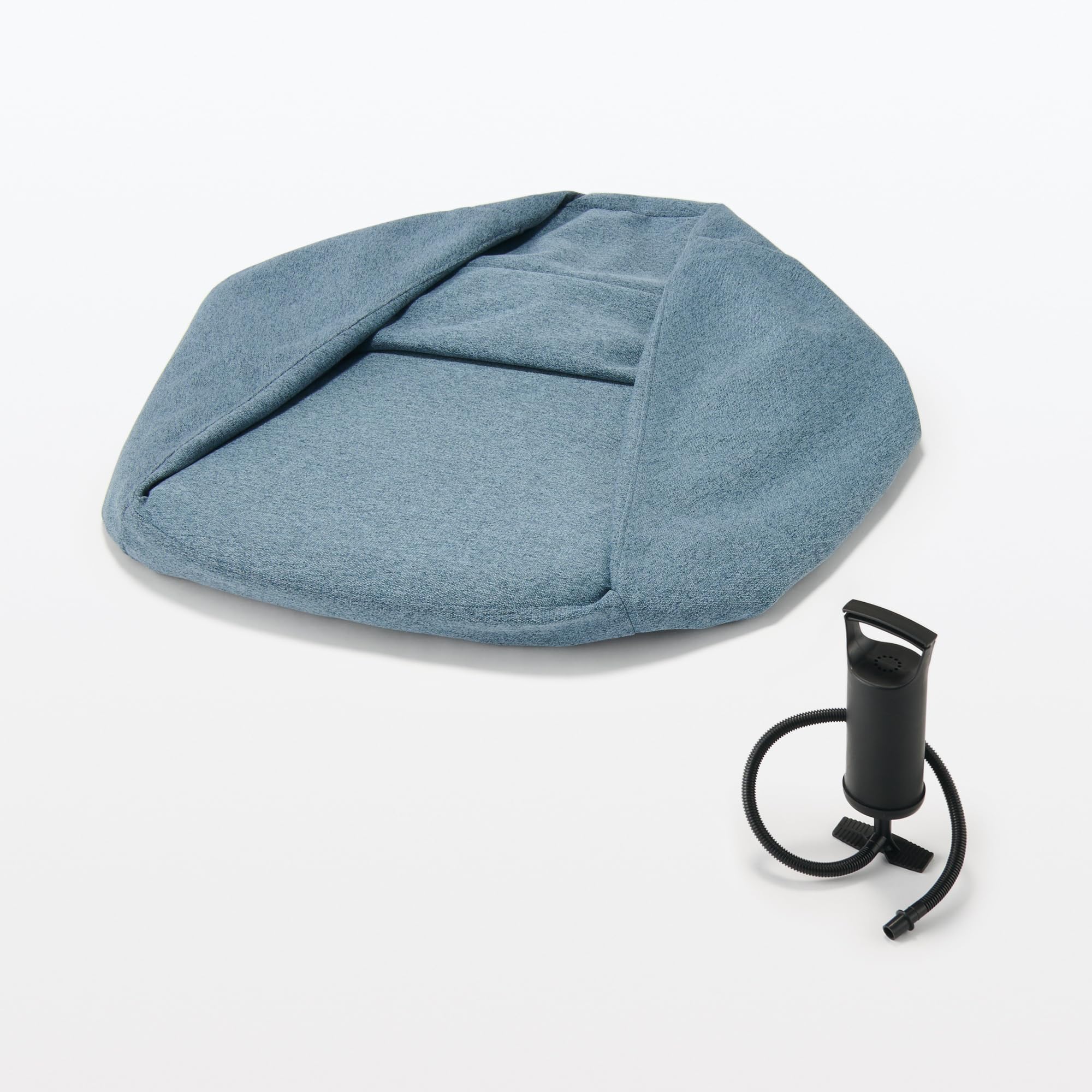 無印良品 Muji 84298172 Air Sofa Navy, Width 37.4 x Depth 37.4 x Height 28.5 inches (95 x 95 x 72.5 cm), Polyester