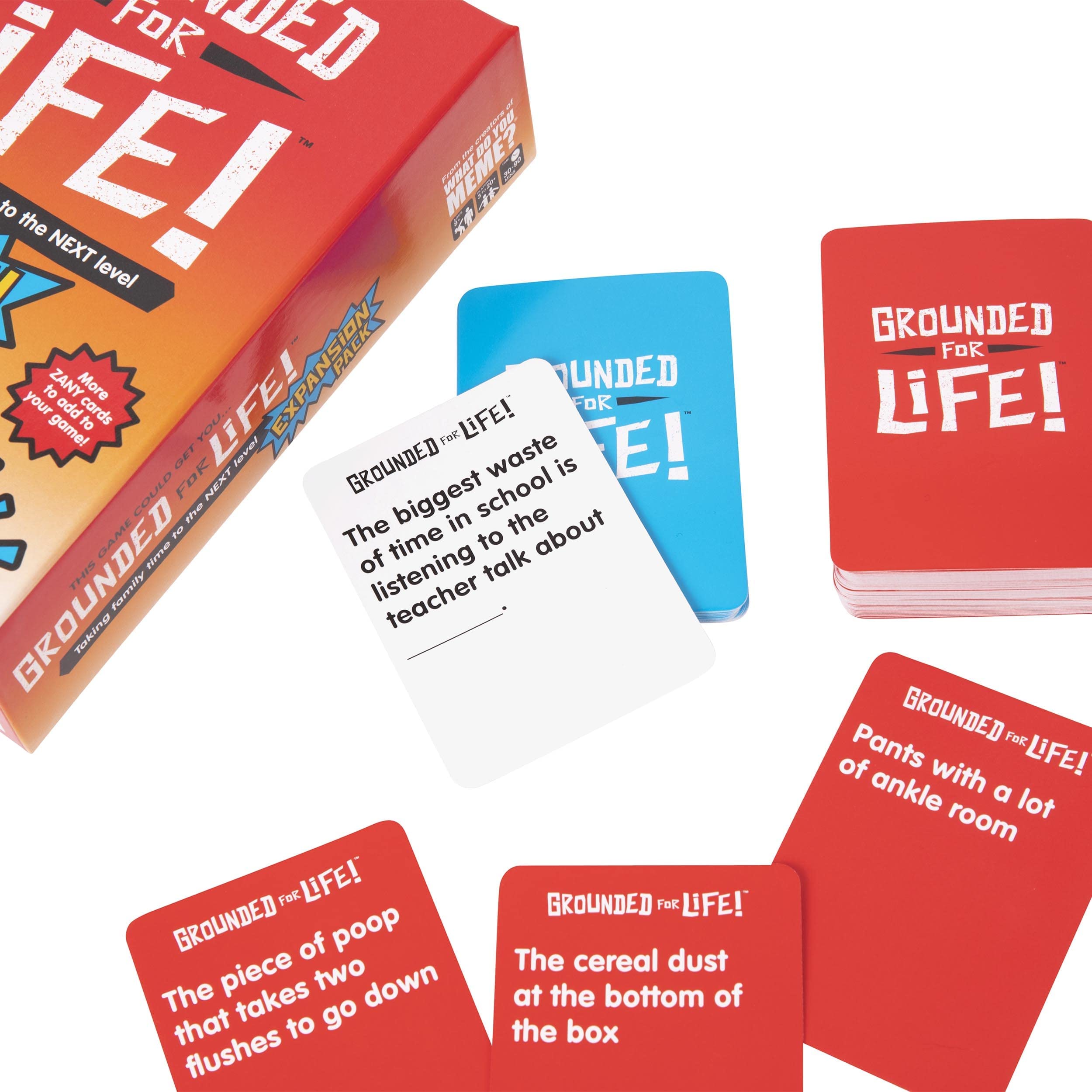 WHAT DO YOU MEME? Grounded for Life Expansion Pack – The Ultimate Kid Game – Designed to be Added to Grounded for Life Core Card Game – Ages 8+
