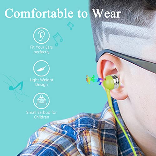 Hi world ZXQZYM 30 Packs Bulk Earbud Headphones for Classroom Kids,Wholesale Earphones Individually Bagged for Students,School,Library,Museums(Multi Color)