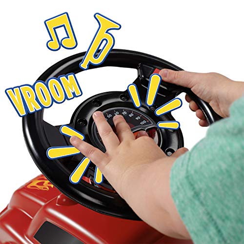 Radio Flyer Monster Truck with Lights & Sounds, 6 Volt Battery Powered Electric Car, Toddler Ride On Toy for Ages 1.5+, Large