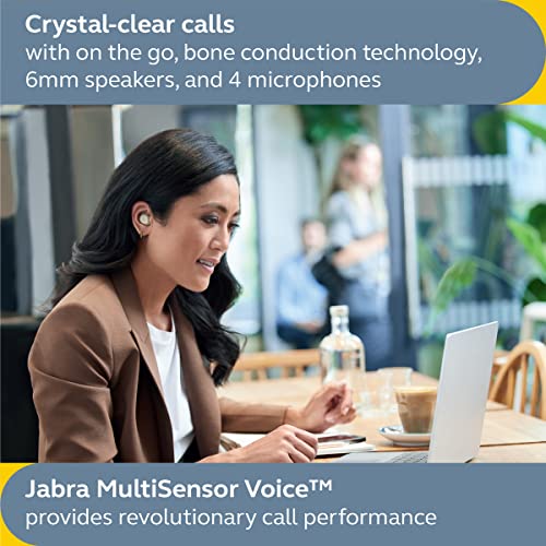 Jabra Elite 7 Pro in Ear Bluetooth Earbuds - Adjustable Active Noise Cancellation True Wireless Buds in a Compact Design MultiSensor Voice Technology for Clear Calls - Gold Beige