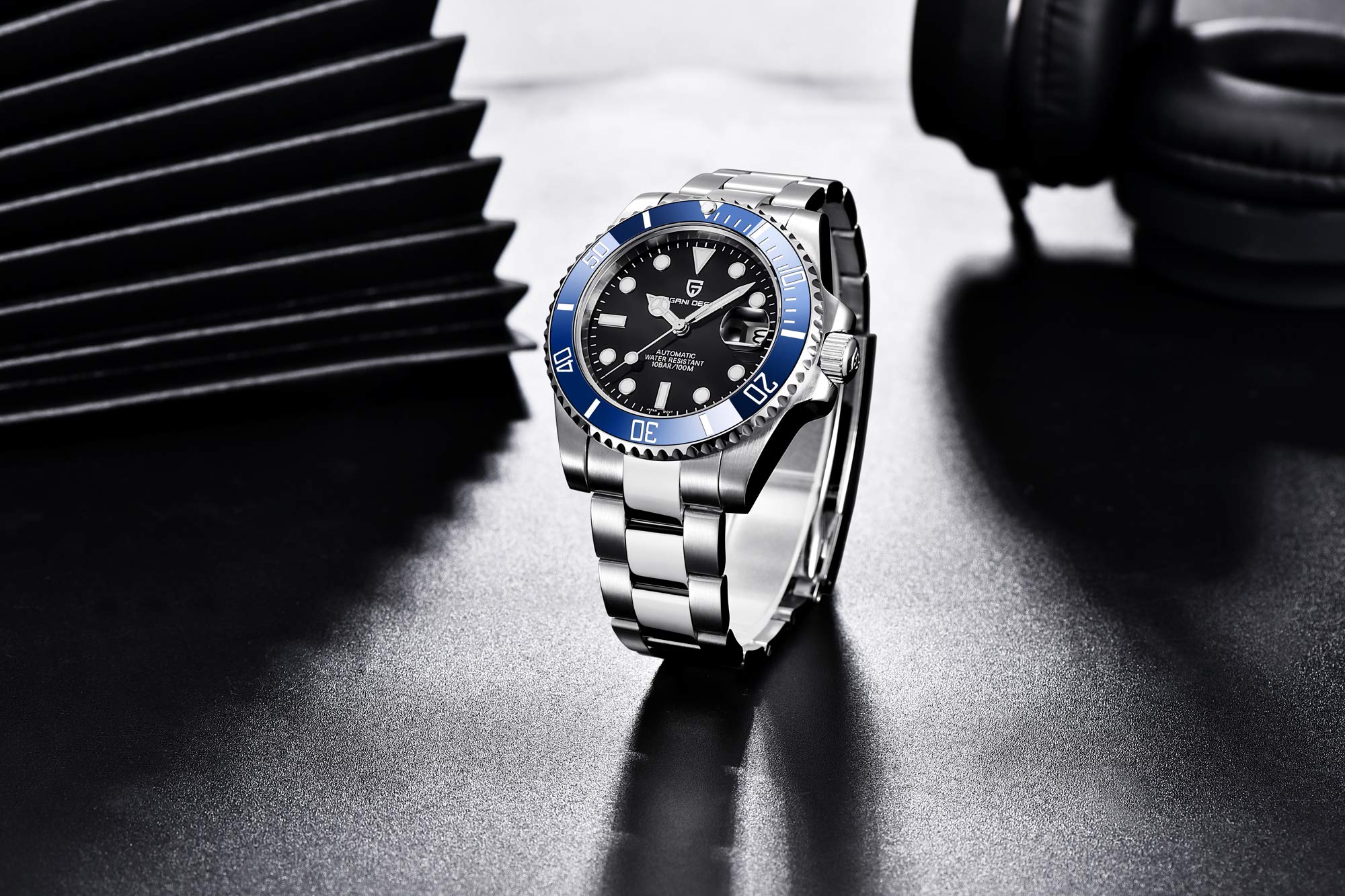 CEYADG Pagani Design Men's Watches Japanese Automatic Mechanical 40mm Sport Waterproof Stainless Steel Sapphire Glass Wrist Watch