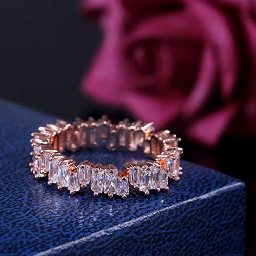 Retro Simple Metal Irregular Vertical Bar Zircon Couple Ring Jewelry Gifta Good Gift for a Girlfriend, Boyfriend, Family