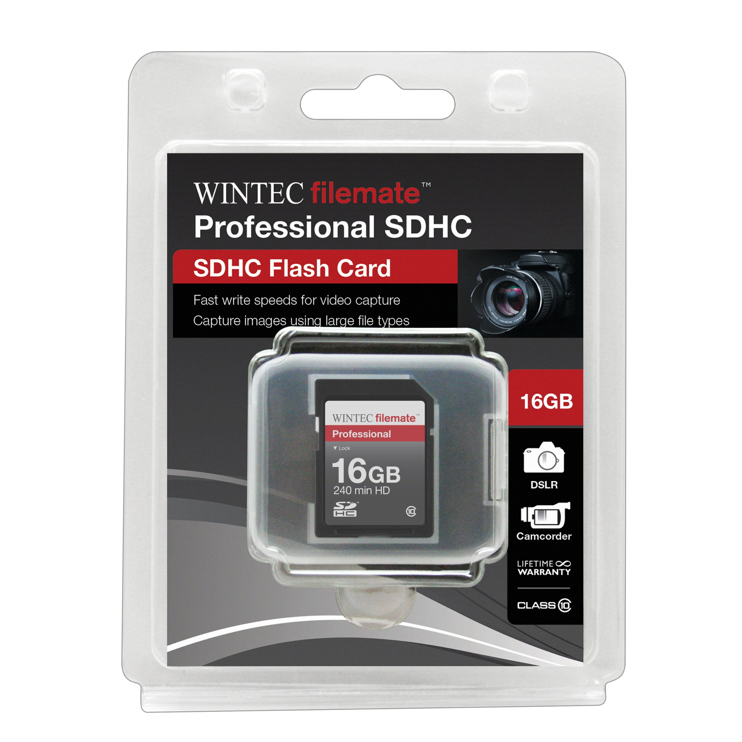 Wintec Filemate 16 GB Professional Class 10 Secure Digital SDHC Card