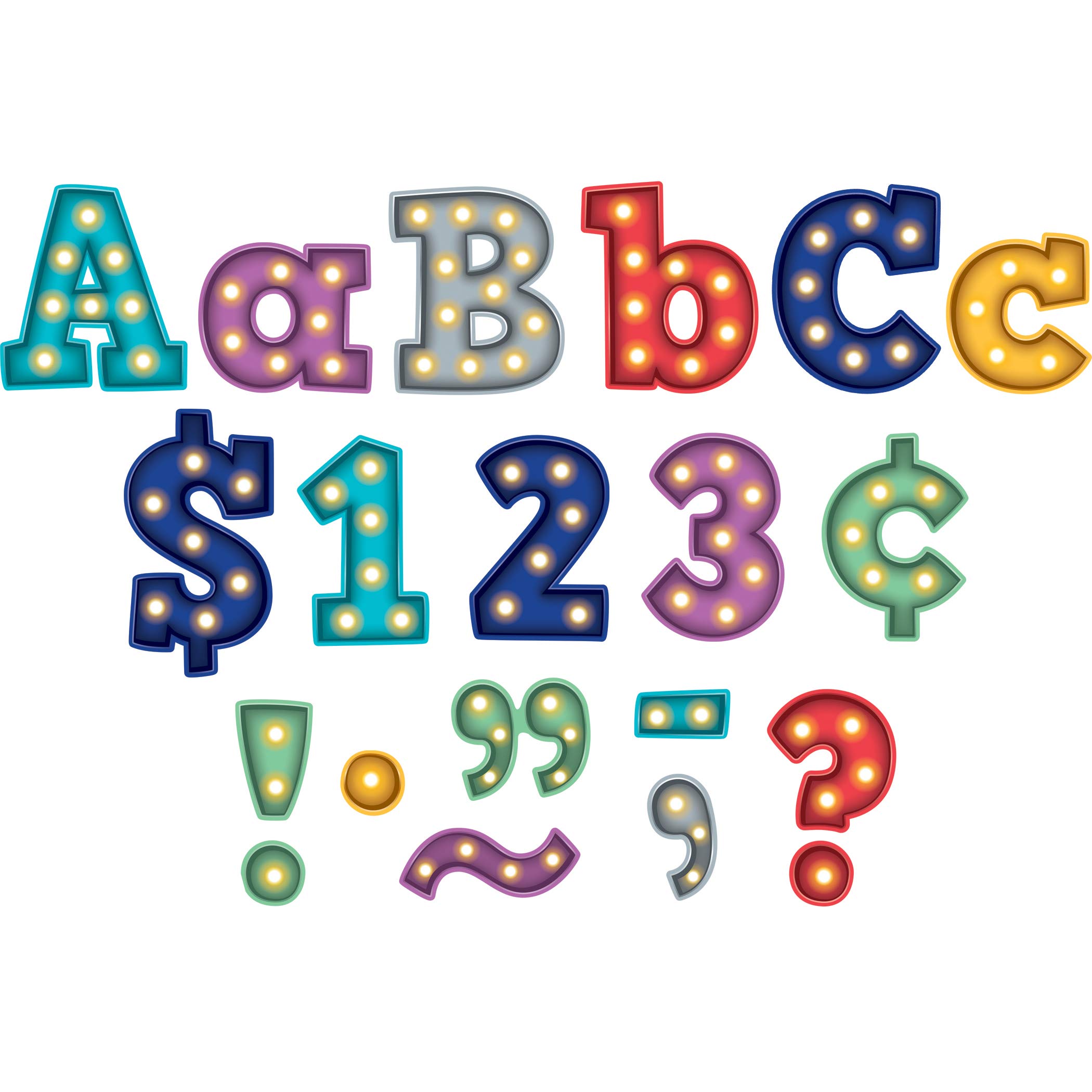 Teacher Created Resources Marquee Bold Block 4" Letters Combo Pack (5866)