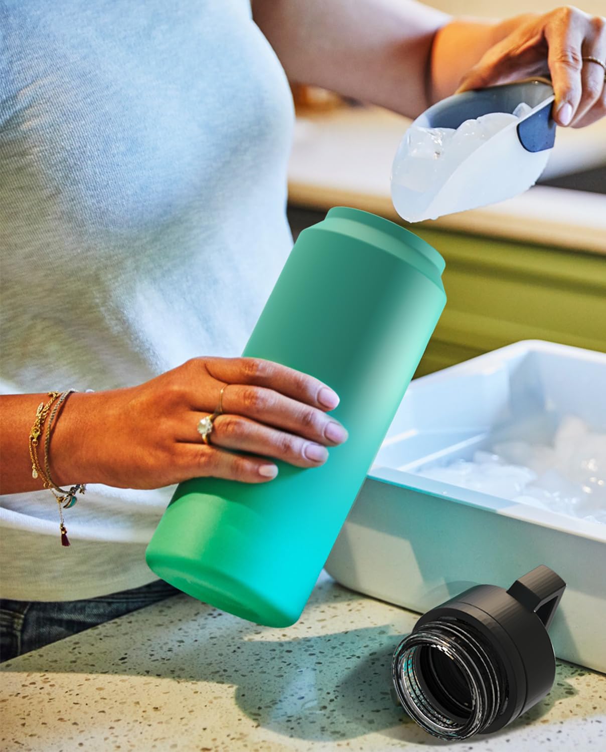 Chug Cap for Yeti Rambler Bottle 18 oz, 26 oz, 36 oz, 64 oz, Chug Replacement Lid Cap Accessories Compatible with all Yeti Rambler Bottle Models (Compact)