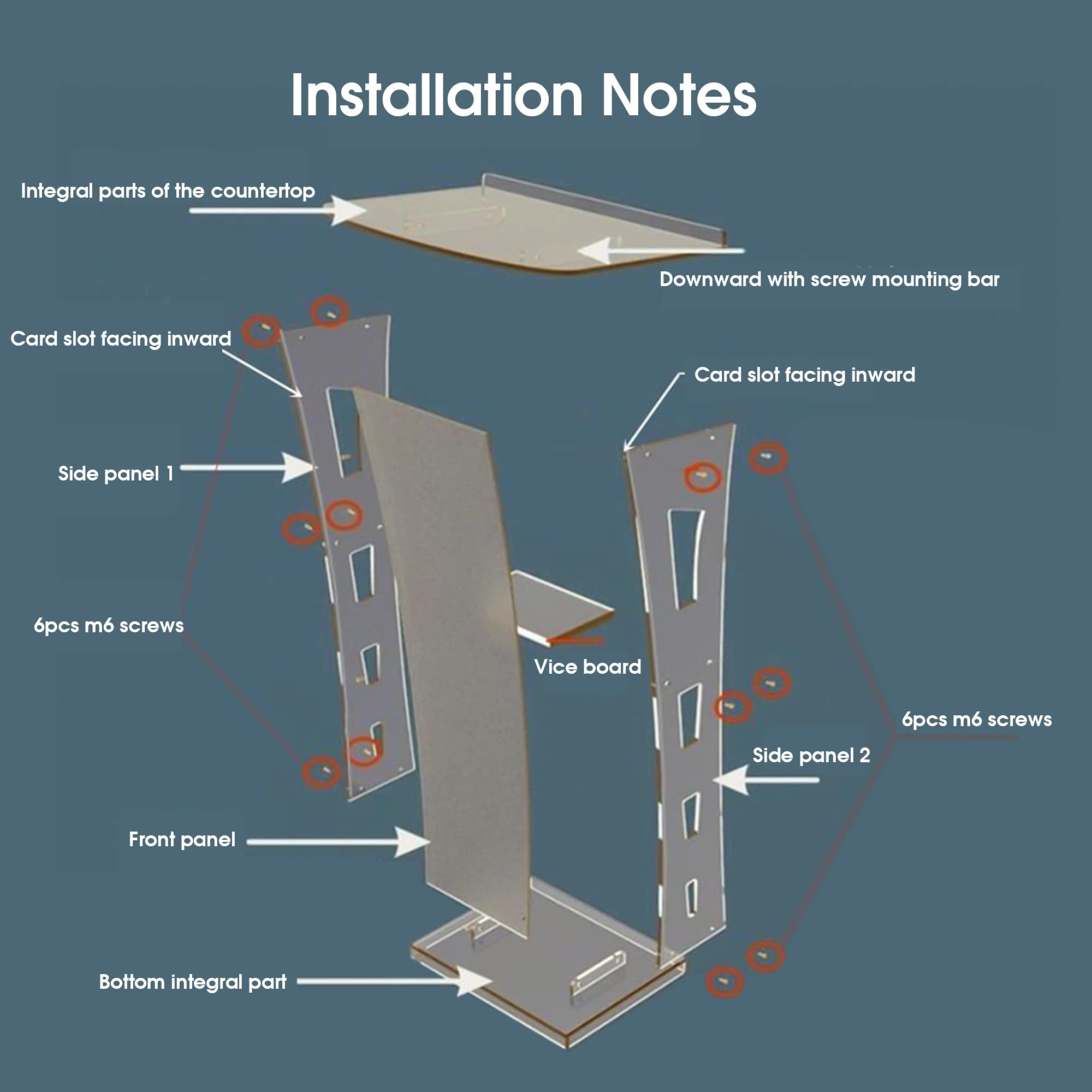 Clear Podium Stand with Lights, 43”Acrylic Podium Pulpits for Churches Professional Portable Presentation Podium Lectern for Offices and Classrooms