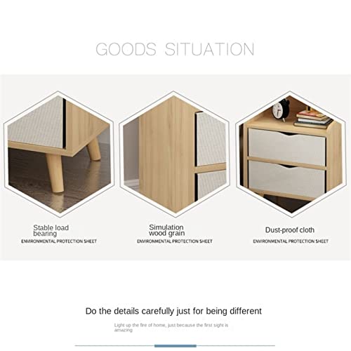 HIGOH Bedside Table Bedside Table Sofa Side Table Container Cabinet end Bedside Table Storage Organizer