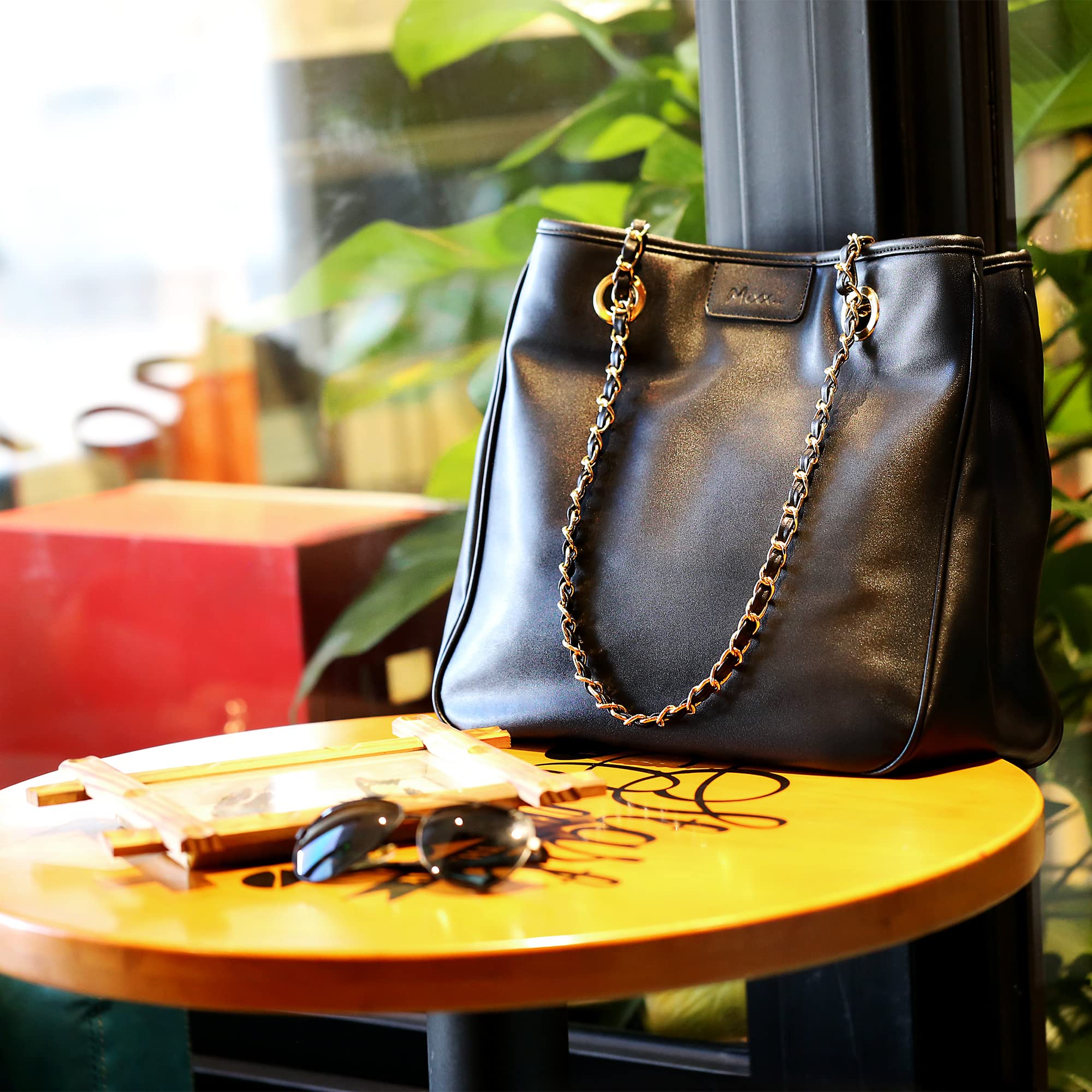 Women's Top Handle Handbag, Shoulder Bag, Ladies Work or Casual Soft PU Leather Handbag and Carry Purse