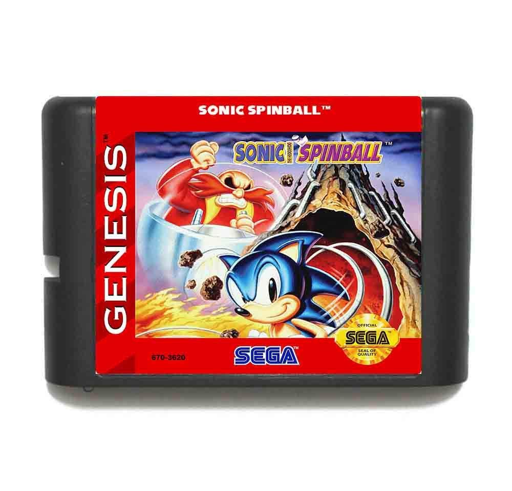 ROMGame Sonic Spinball16 Bit Md Game Card For Sega Mega Drive For Genesis