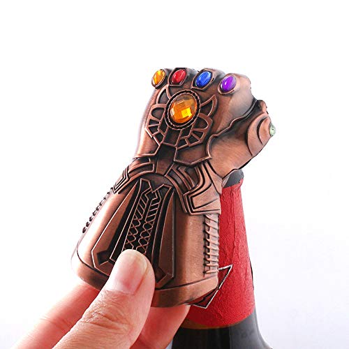 Xwbella Keychain, Infinity Gauntlet Key Chain Metal Key Ring, Cool Gifts for Men, Husband, Boyfriend (Bronze)