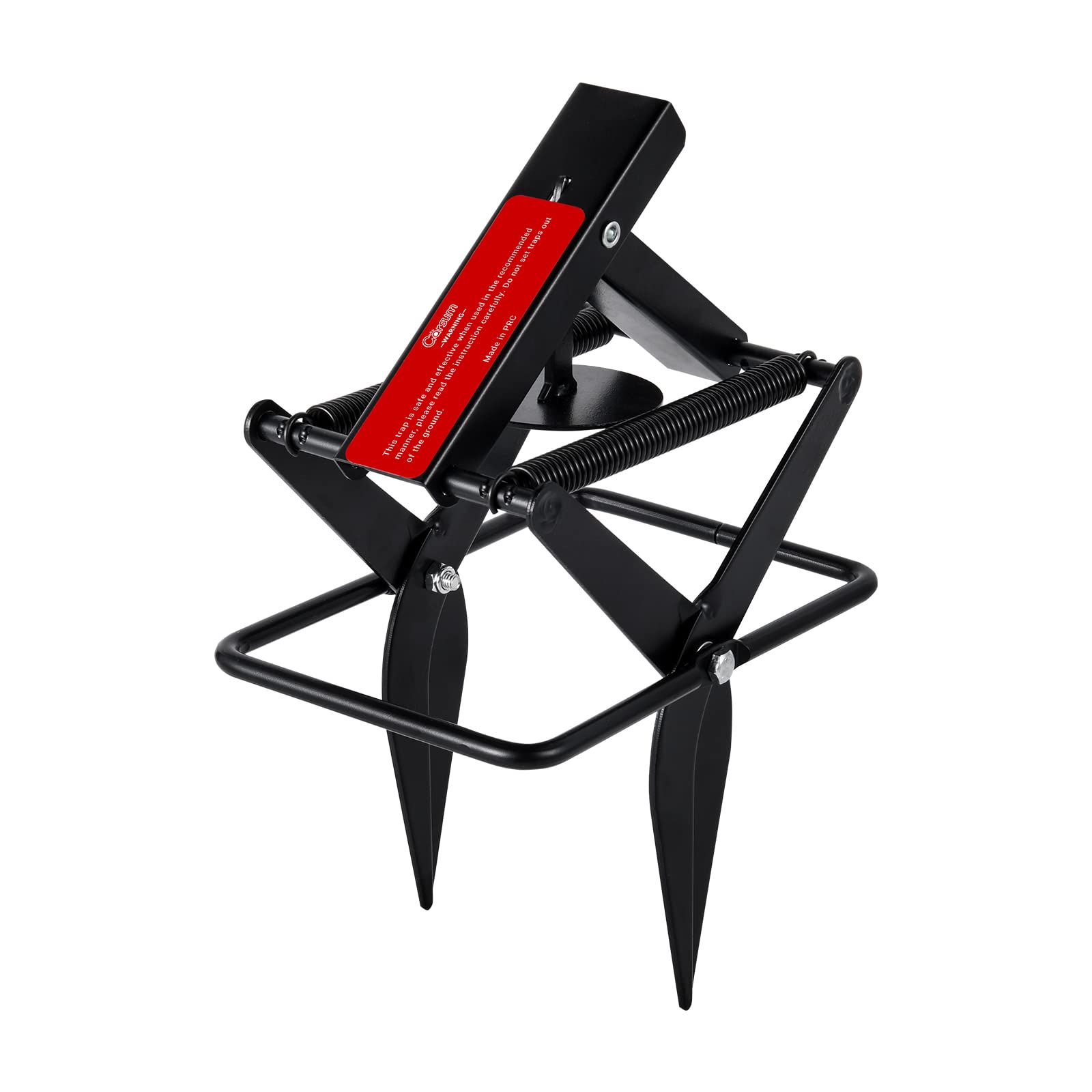 Garsum Mole Traps That Kill, EasySet Eliminator Black Scissor Traps, Vole Trap for Lawns, Reusable Quick & Clean Kill, Black_1 Mole Trap