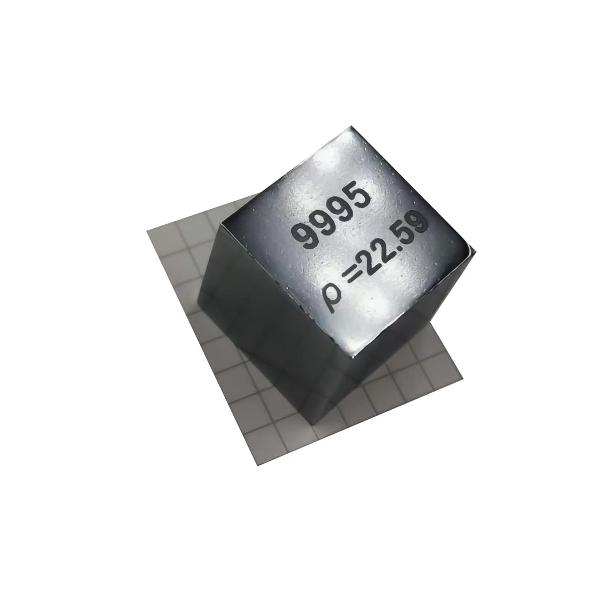 GOLEHS Osmium (Os) Density Cube, Laboratory-Grade Accurate Over 99.9% High-Purity, Used for Laboratory Experiment Materials, Personal Hobbies and Collections(Size:1",Color:Matte)