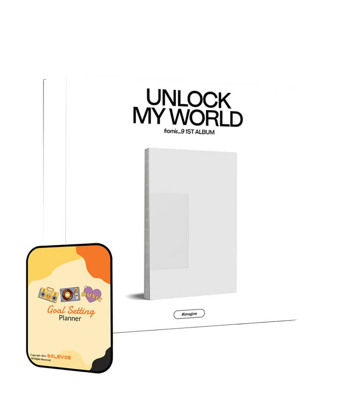 fromis_9 1st fromis_9 'Unlock My World' Album [imagine ver.]+Pre Order Benefits+BolsVos Exclusive K-POP Inspired Digital Merches (Goal Setting Planner, Sticker Pack)