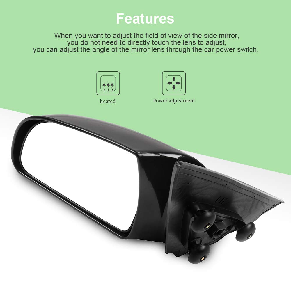 SCITOO Side View Mirror Driver Side Mirror Compatible with 2006 2007 2008 2009 2010 For Hyundai Sonata HY1320149 Power Adjustment Heating