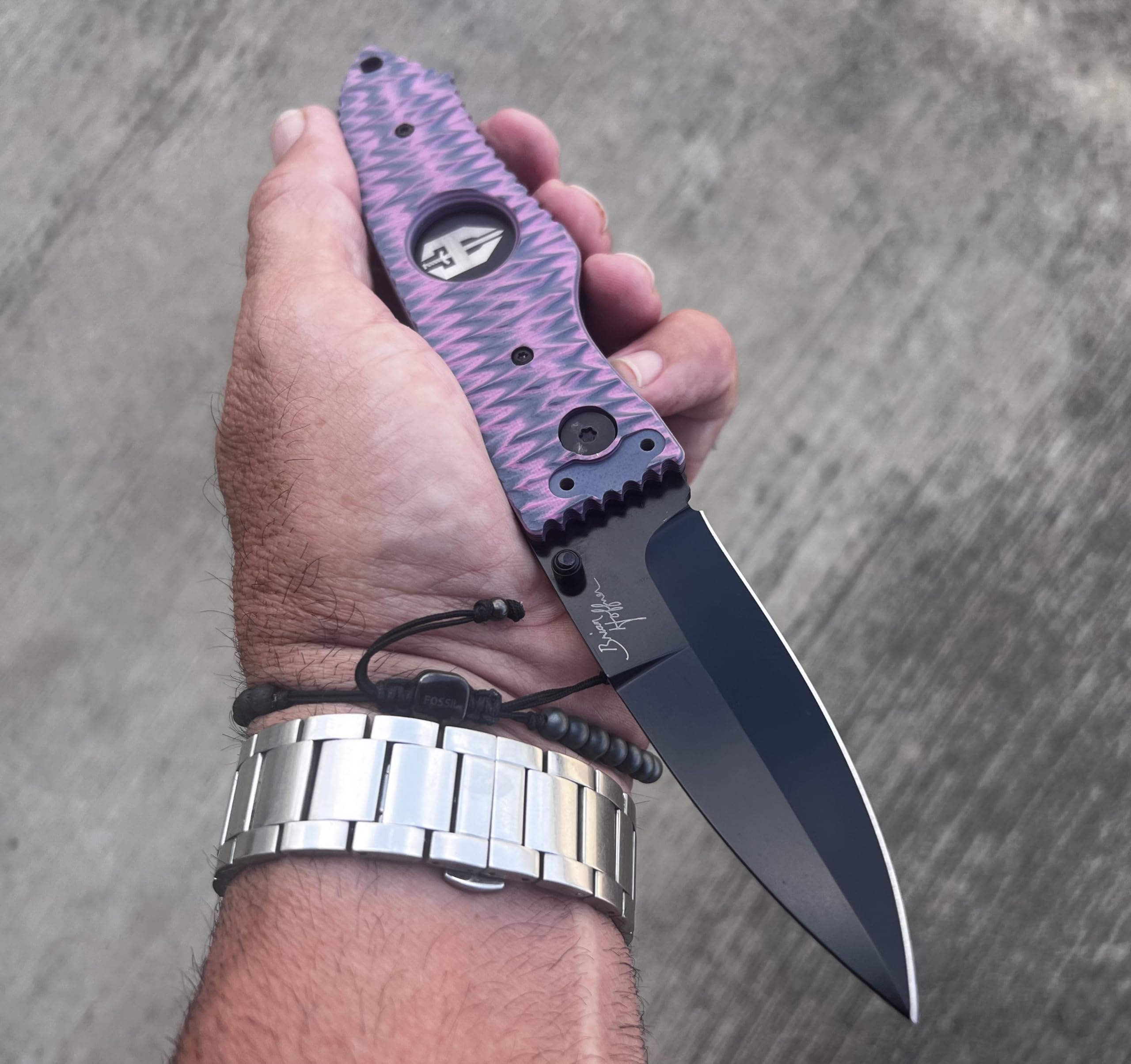 Hoffner Knives "Snap Folding Knife with 3.5 Inch VG10 Japanese High Chromium Stainless Super Steel Blade. HRC60