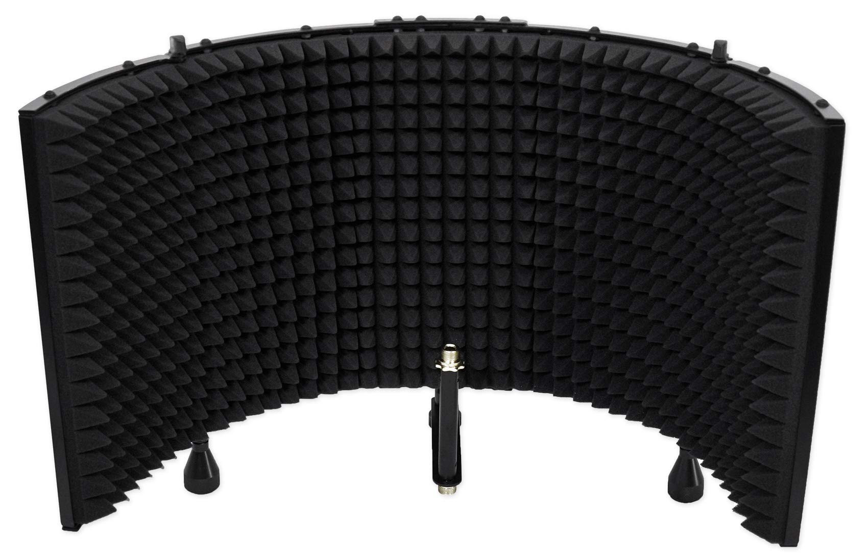 Rockville Recording Studio Microphone Isolation Shield + Heavy Duty Tripod Stand