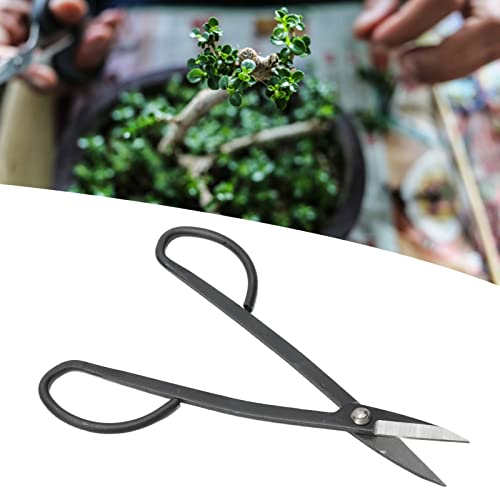 FBITE Garden Scissors, Bonsai Scissors Stainless Steel Rust Resistant High Hardness Garden Scissors for Garden Courtyard Lawn Plant Scissors