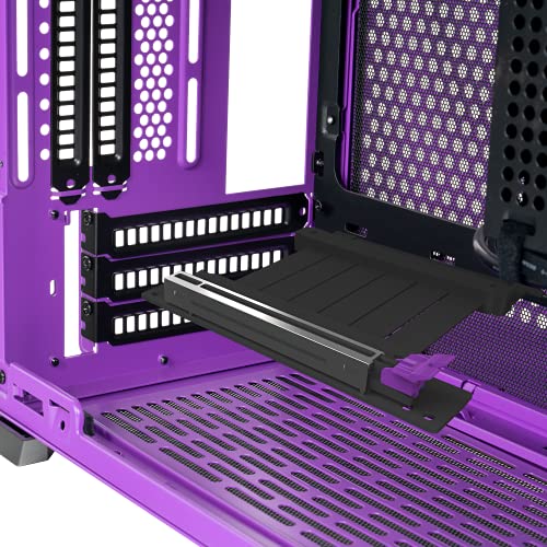 Cooler Master NR200P Nightshade Purple SFF Small Form Factor Mini-ITX Case, Tempered Glass or Vented Panel, Vertical Mounting GPU, PCI Riser Cable, Triple-Slot GPU, Tool-Free (MCB-NR200P-PCNN-S00)