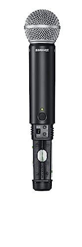 Shure BLX1288/MX153 Wireless Microphone System - 14-Hour Battery Life, 300 ft Range, UHF | Includes Handheld & Earset Mics, Dual Channel Receiver | J11 Band (BLX1288/MX153-J11)