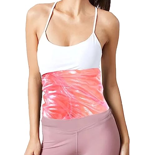 Sweat Belly Band Sauna Waist Trainer Belts For Women Weight Loss Sweat Wrap Body Shaper Red