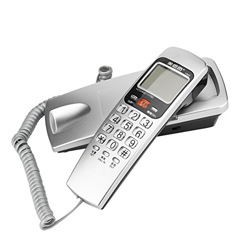 FSK/DTMF Corded Phone Caller ID Fixed Wall-Mounted Telephone Landline Telephone for Home, Adjustable Call Volume Corded Phone for Landline Phones for Home Wall Phone