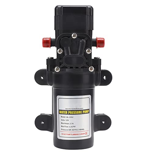Water Pump, Diaphragm Water Pump Self Priming Lightweight Stable Performance Large Flow for Agriculture(RL 2202)