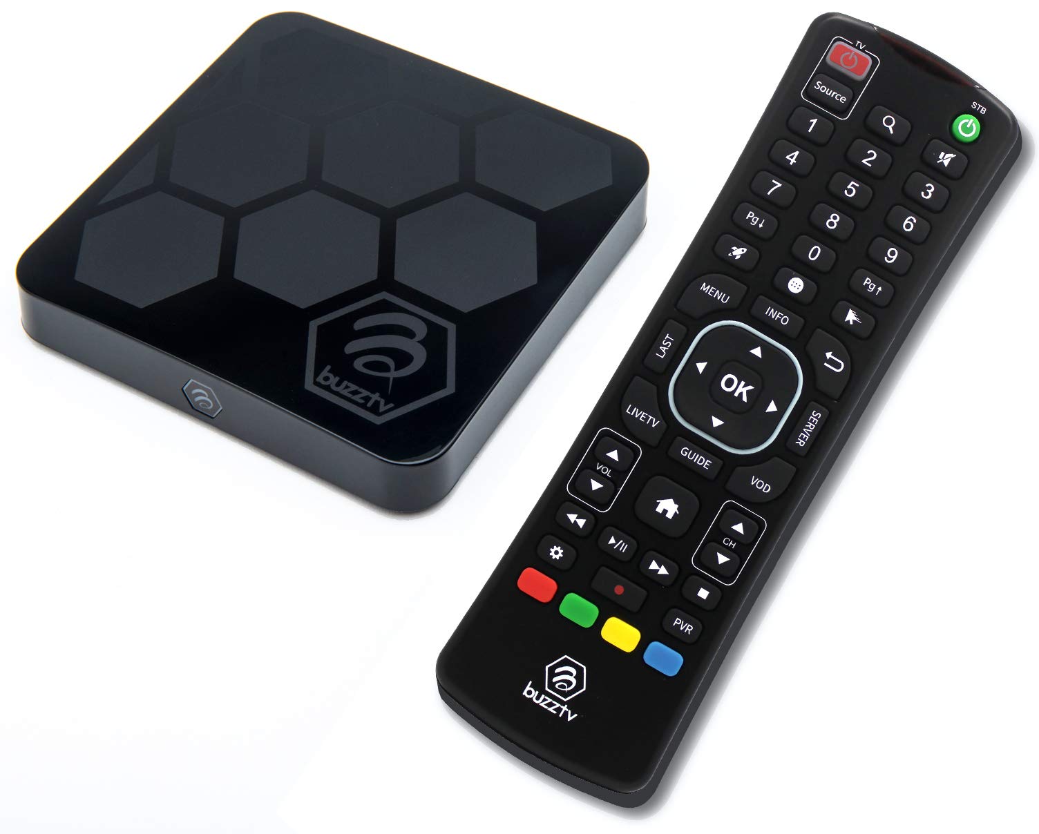 BuzzTV XRS4000 & ARQ100 Bundle - Android 9.0 IPTV Set-Top Box - Faster Than Ever Before - 4K Ultra HD - 4GB RAM 32GB Storage - Latest Graphics Process
