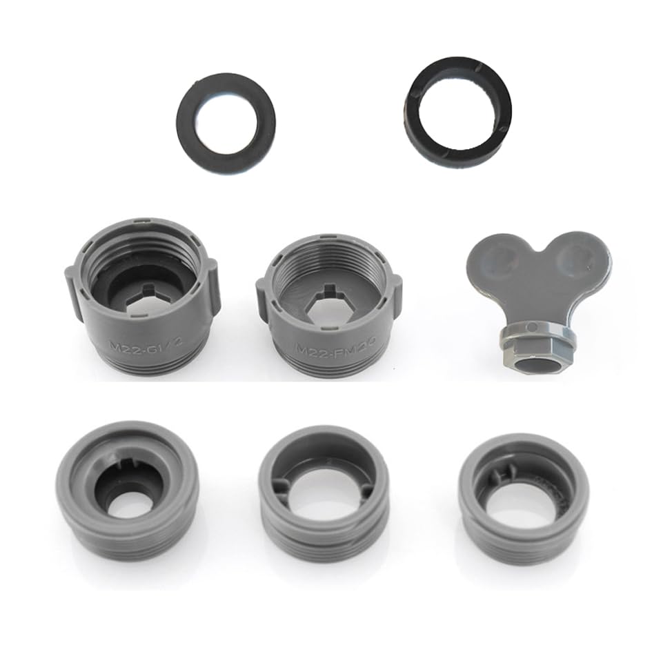Faucet Adapter Kits for Kitchen Bathroom Suitable for 24mm outer threads and 22mm inner threads Faucet Male Female Faucet Mount Filter Garden Hose Bathtub Aerator Diverter Water Filter Accessories