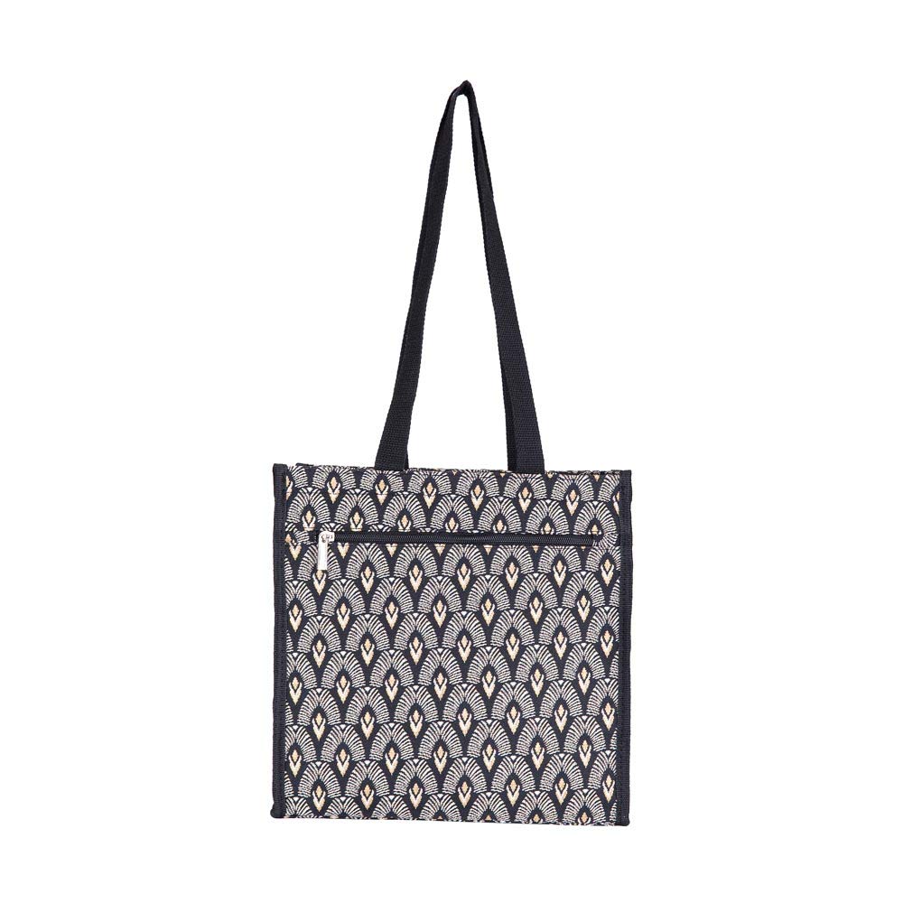 Signare Tapestry Shoulder Bag Shopping Bag for Women with Luxor Art Deco Style