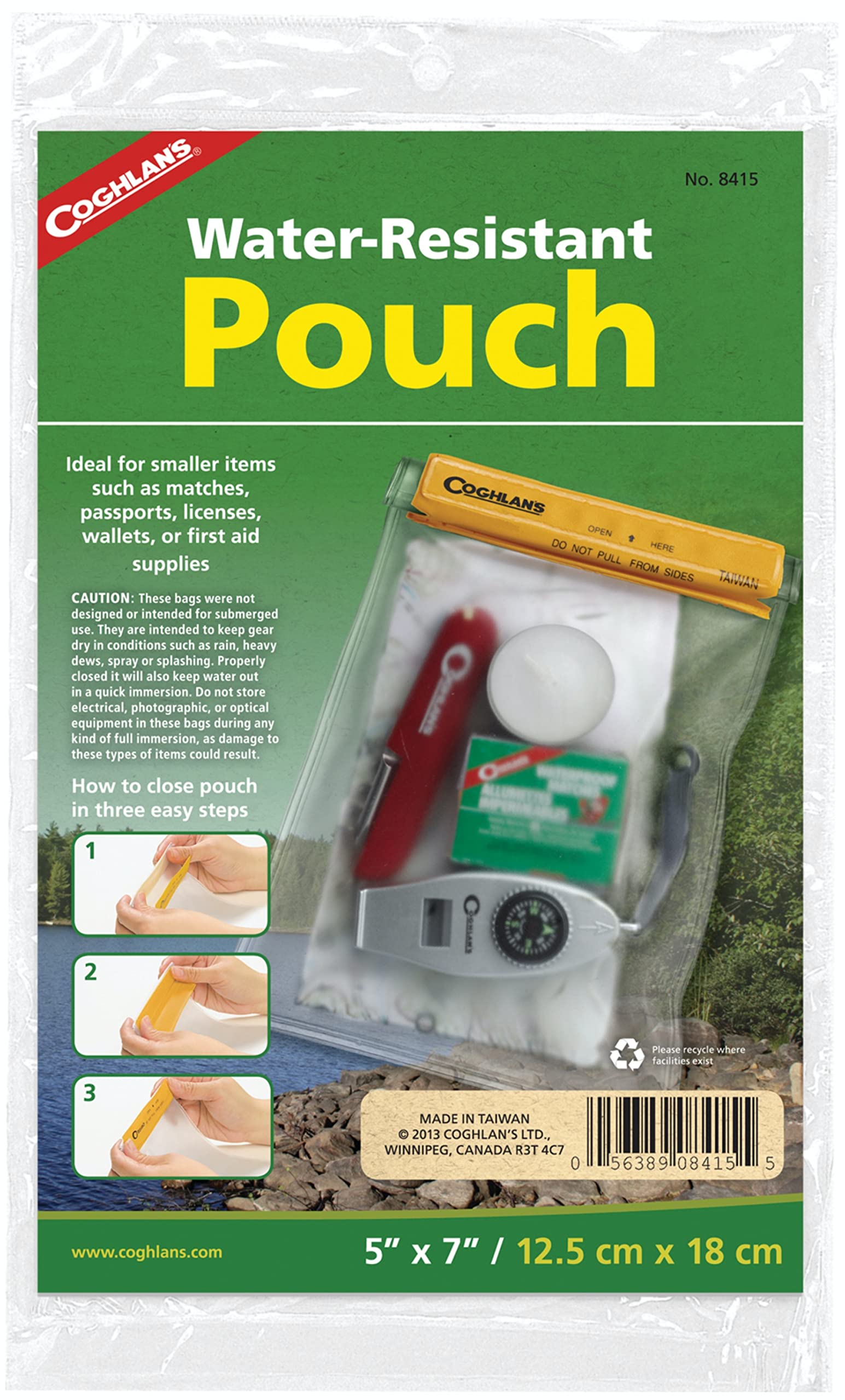 Coghlan's Water-Resistant Pouch, 5 x 7-Inch